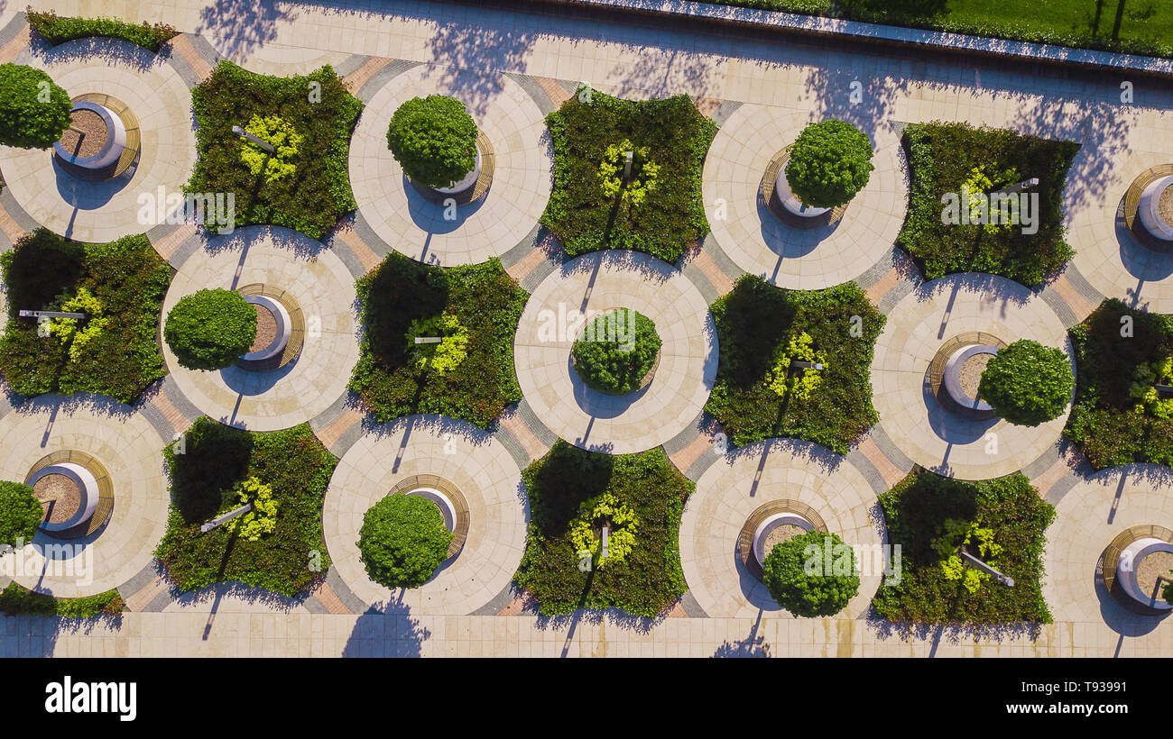 Aerial top down shot running hi-res stock photography and images - Alamy