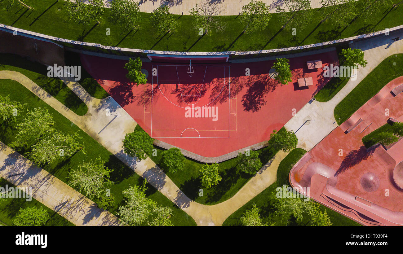 Pathways aerial hi-res stock photography and images - Alamy