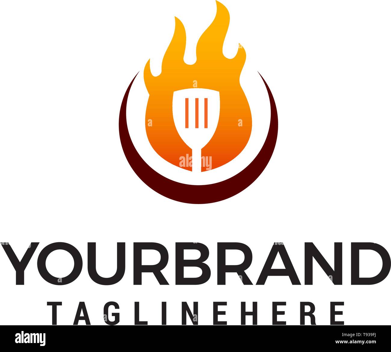 spatula logo design concept template vector Stock Vector Image & Art ...