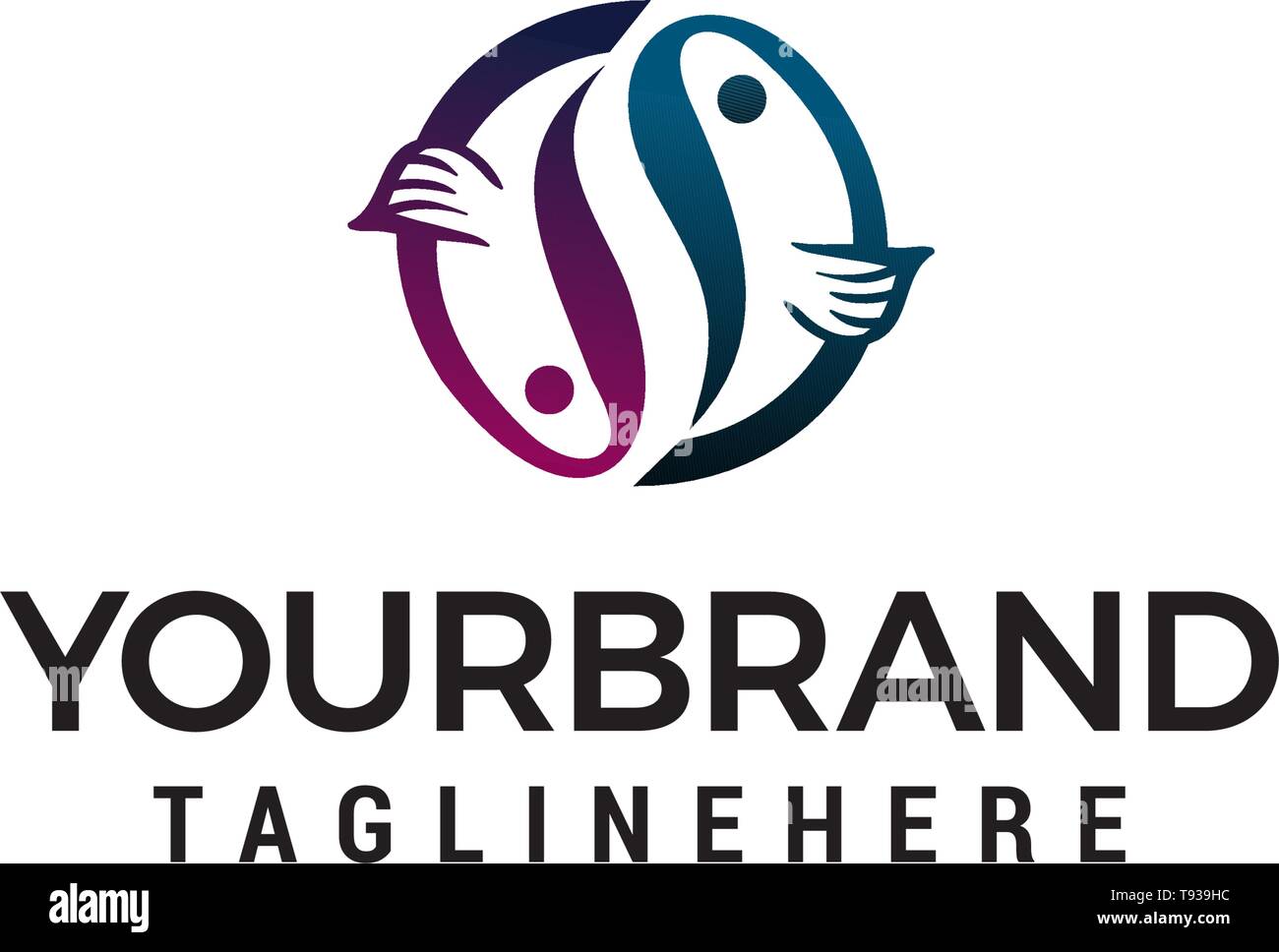 fish logo design concept template vector Stock Vector Image & Art - Alamy