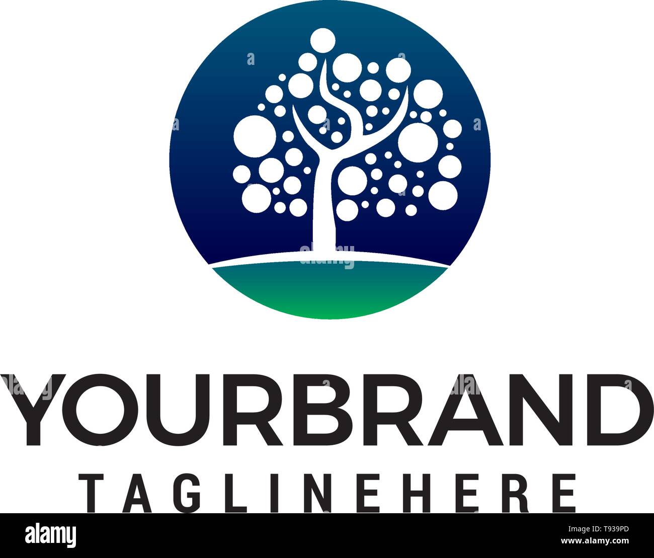 tree dot logo design concept template vector Stock Vector Image & Art ...