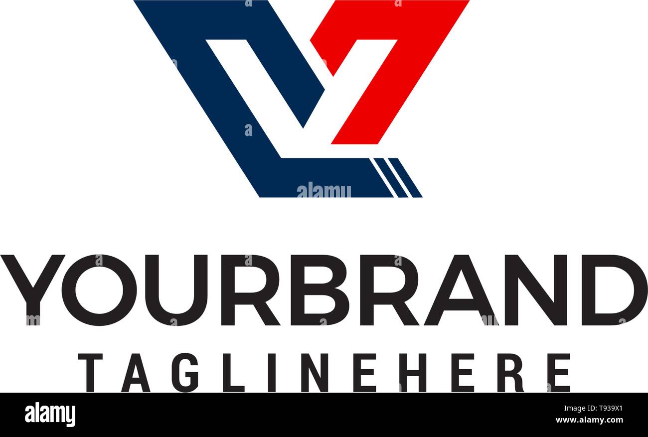 letter V capital logo design concept template vector Stock Vector Image ...