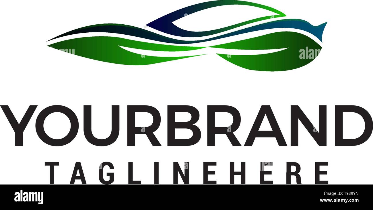 auto green car logo design concept template vector Stock Vector Image ...