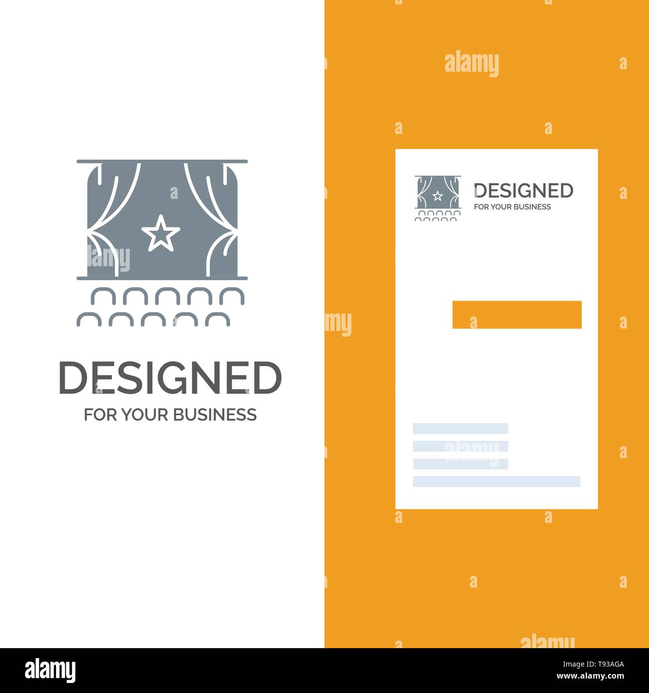 Film actor grey screen Stock Vector Images - Alamy