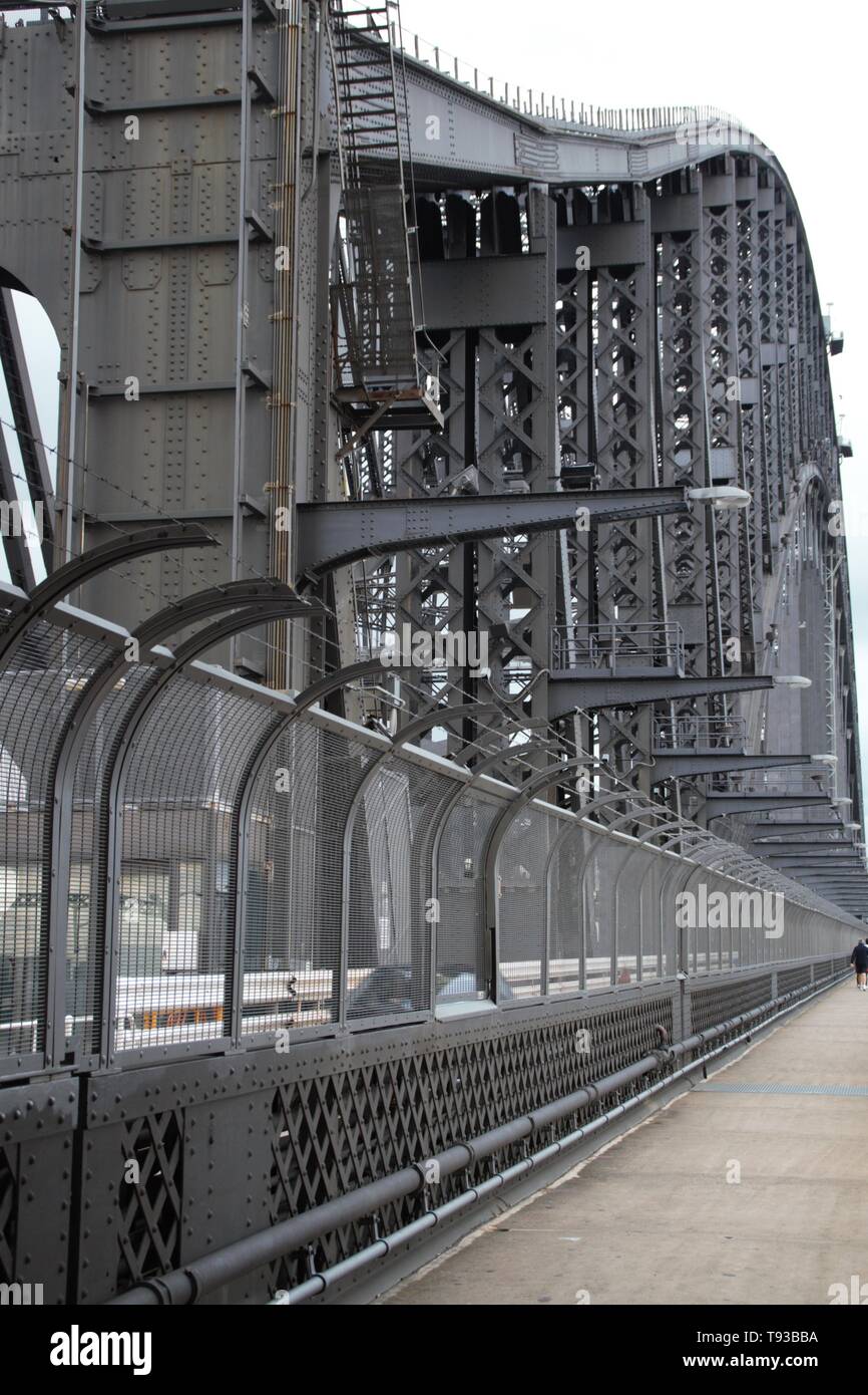 Photo of the Sydney harbour bridge walk way Stock Photo - Alamy