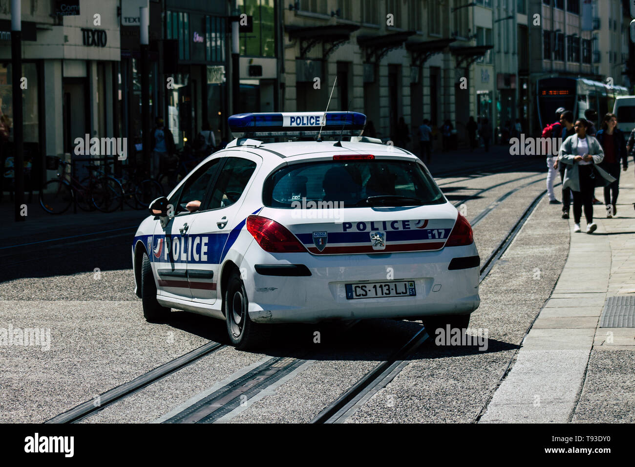 French Police Car Stock Photos & French Police Car Stock Images - Alamy