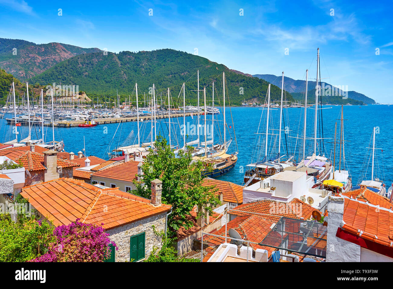 Marmaris old town and marina, Turkey Stock Photo - Alamy