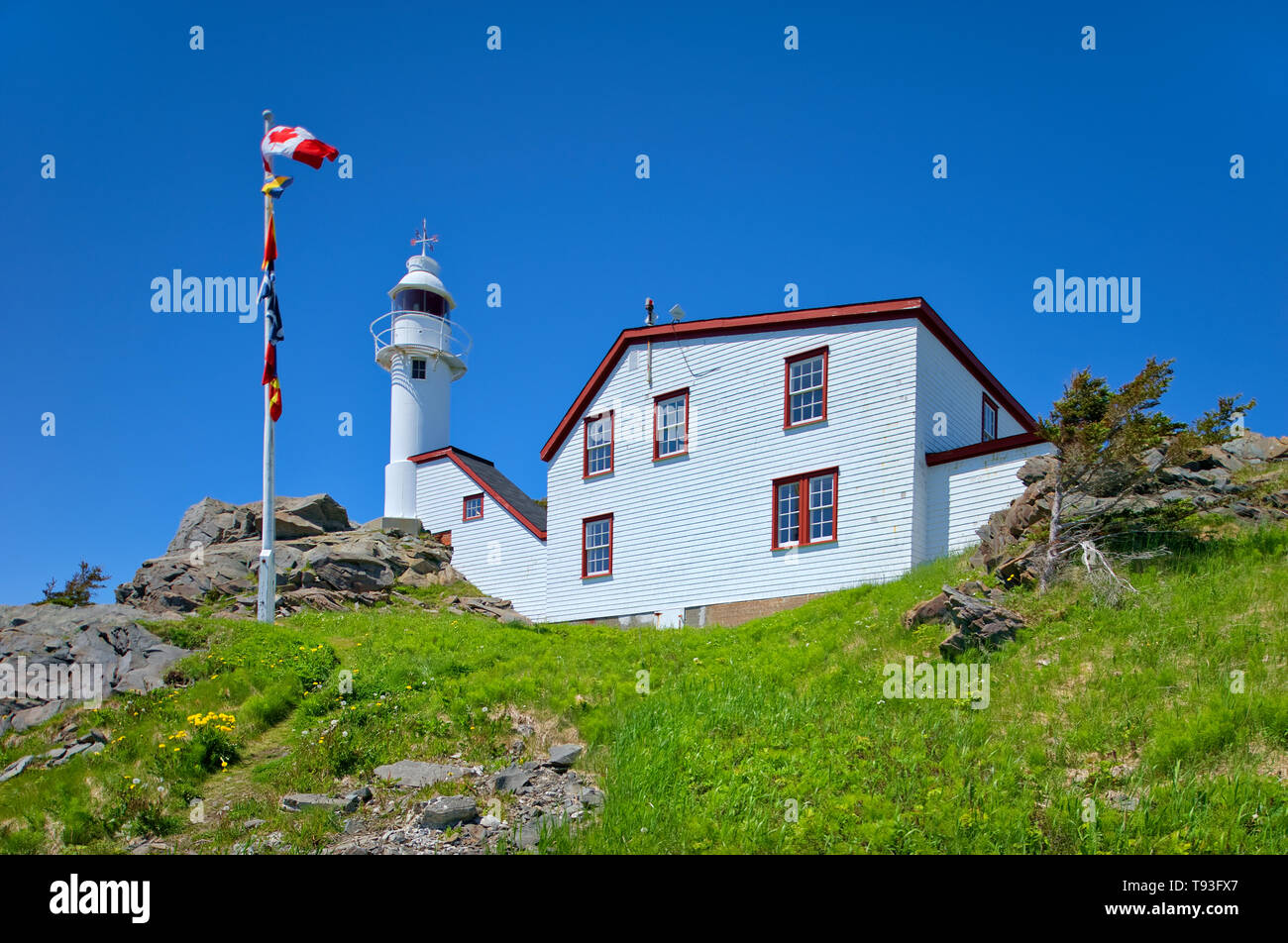 Lobster Cove Head Lighthouse at Lobster Cove Head. Gros Morne National ...