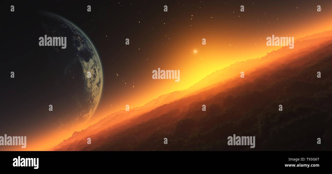 Alien planet jungle hi-res stock photography and images - Alamy