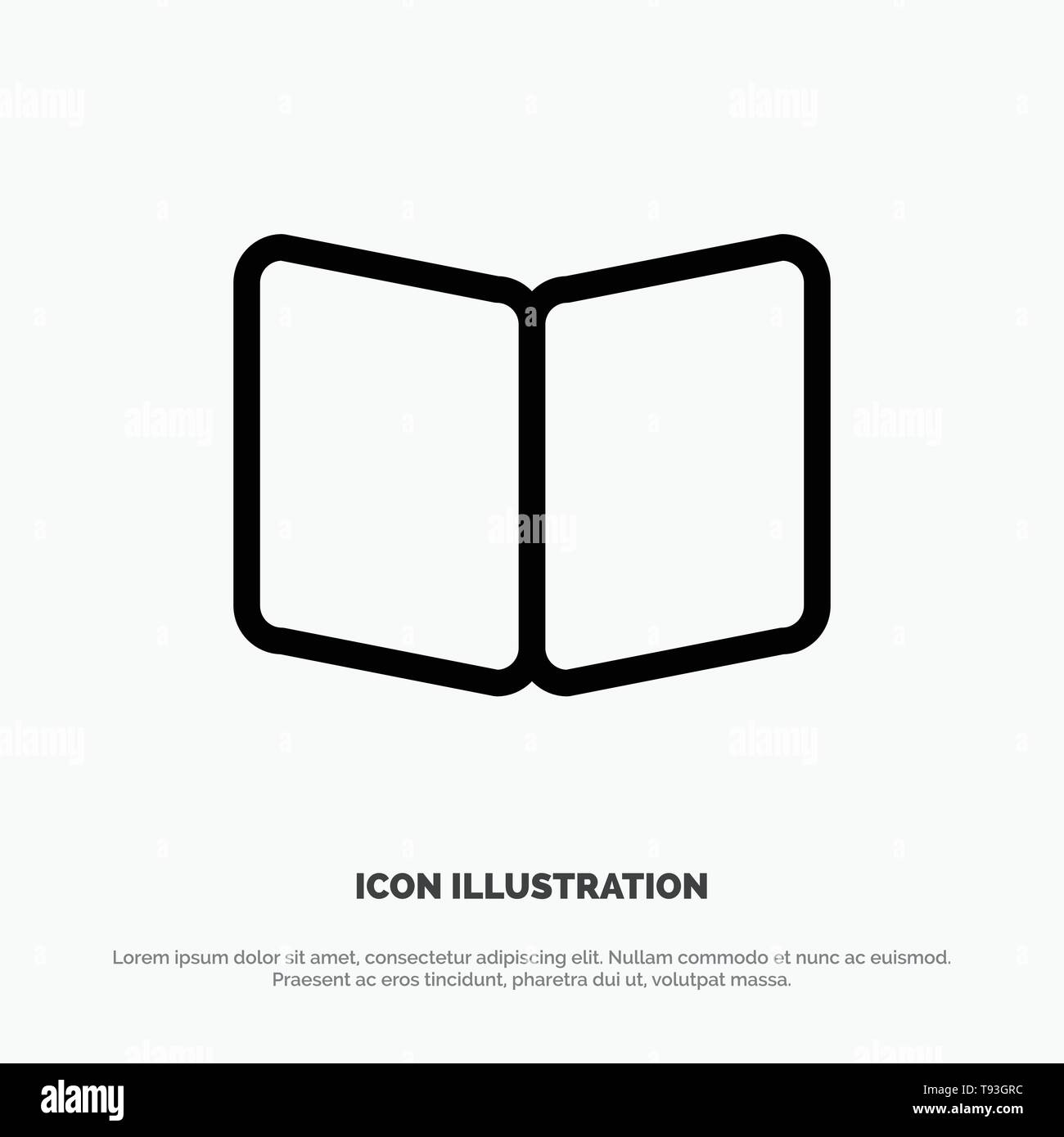 Open at page Stock Vector Images - Alamy