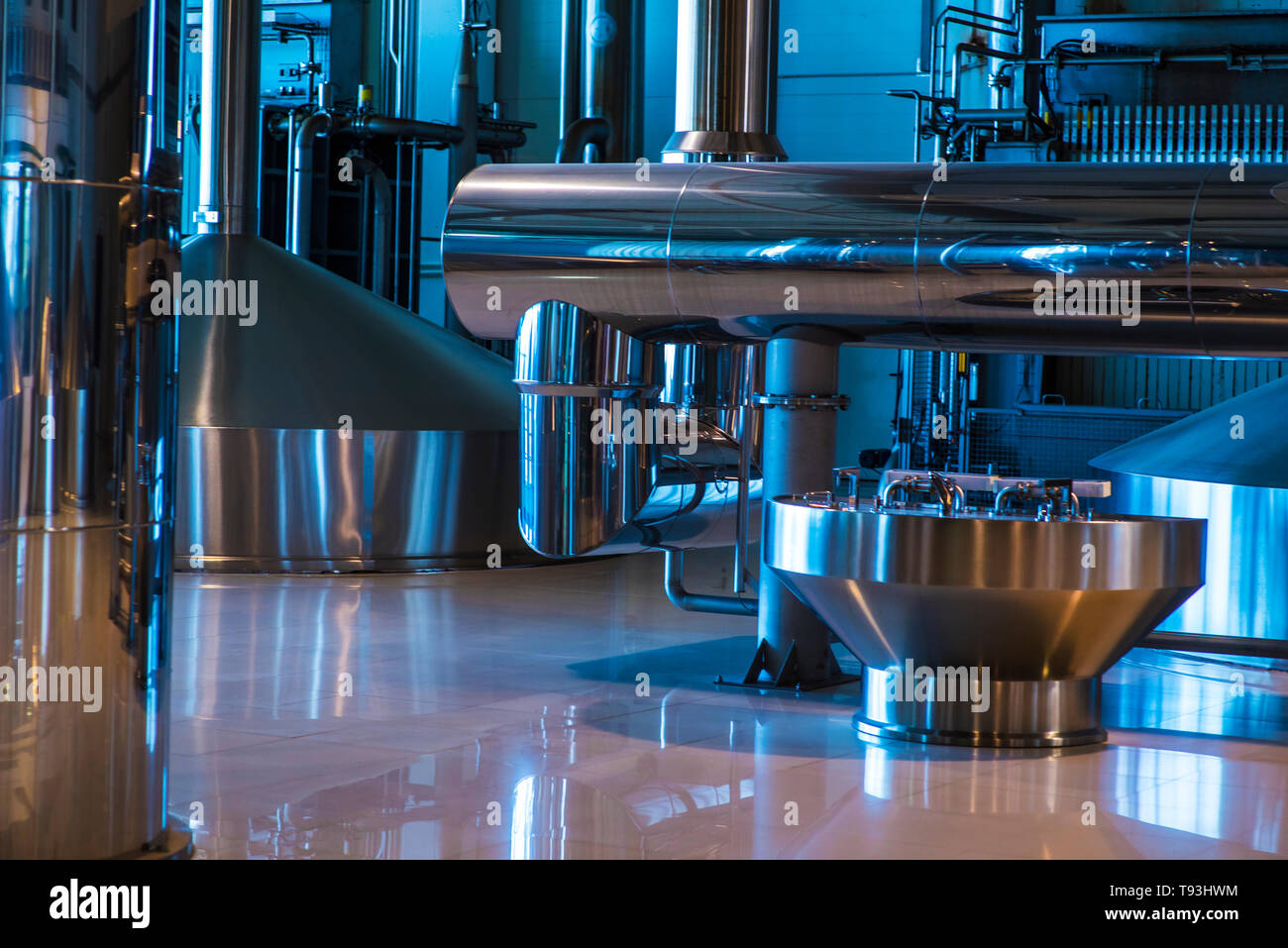 Beer production factory modern tanks hi-res stock photography and ...