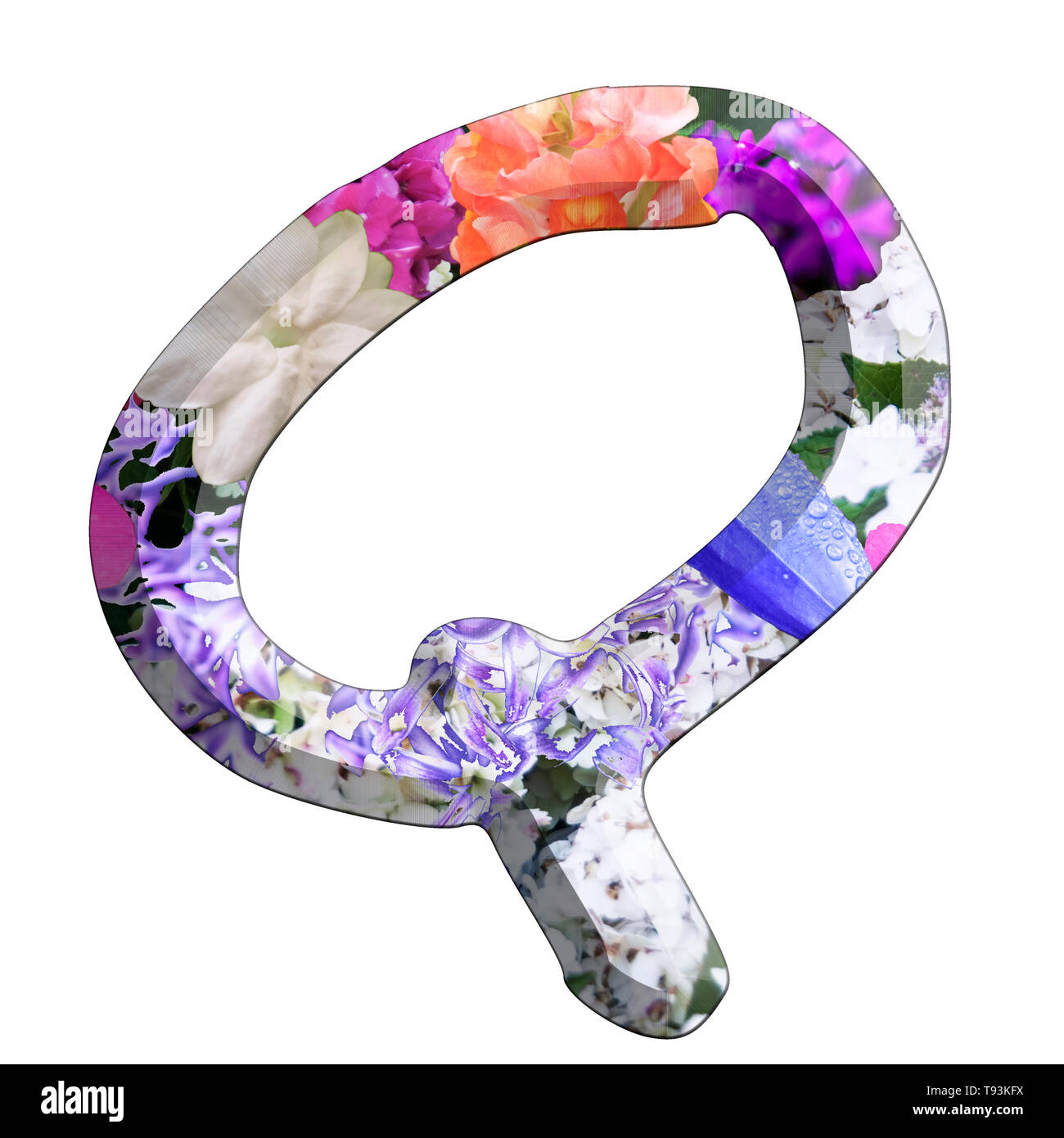 The Capitol Letter Q Part of a set of letters, Numbers and symbols of ...