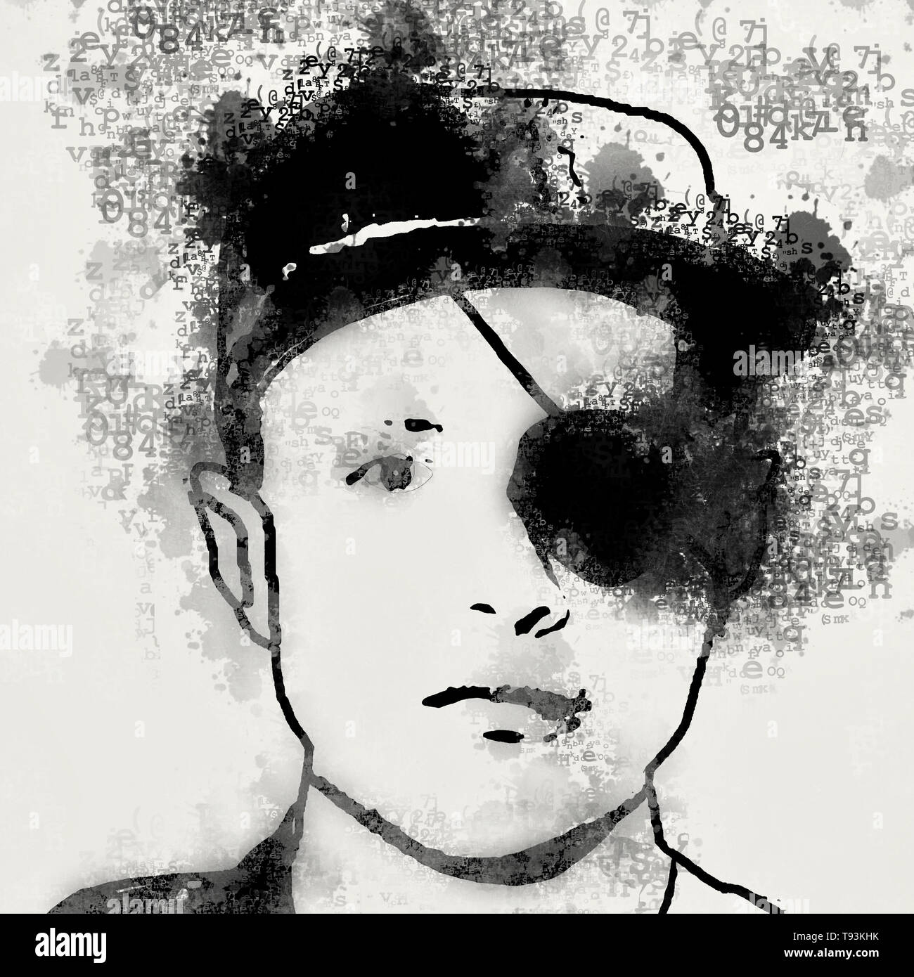 Man with the black eye patch hi-res stock photography and images - Alamy