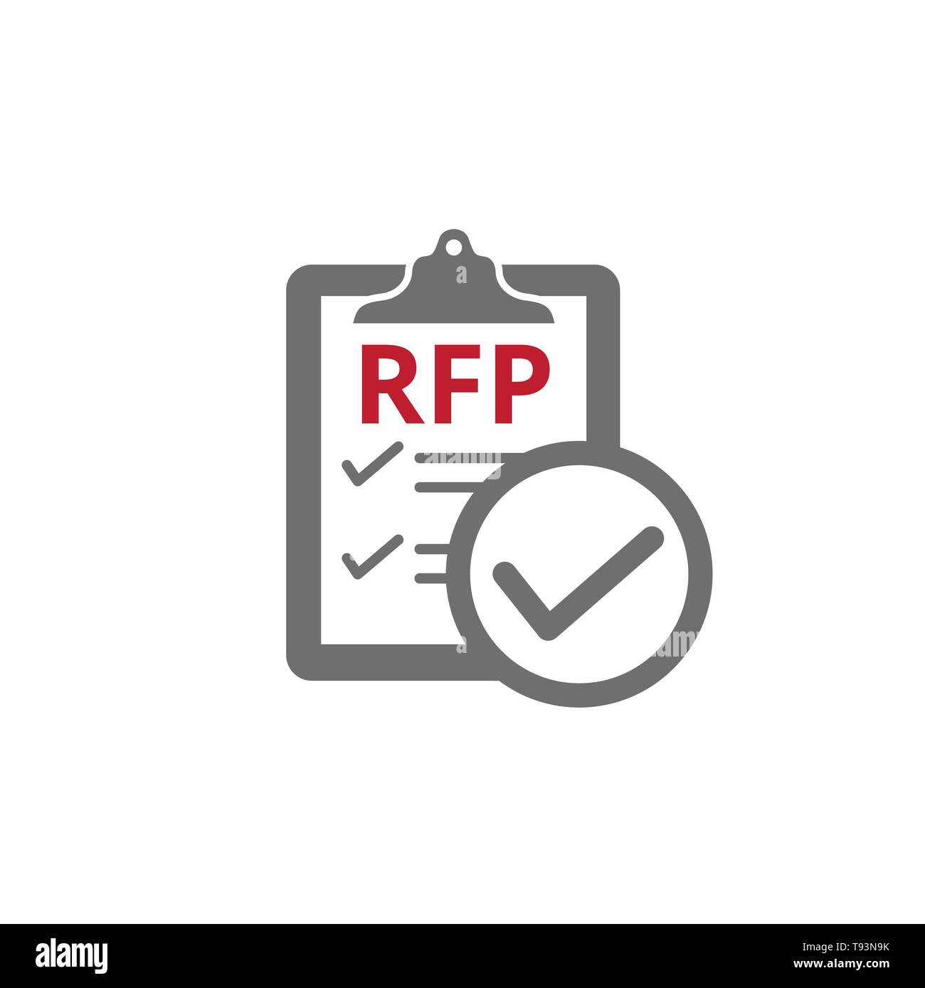 RFP Icon - request for proposal concept - idea Stock Vector Image & Art ...