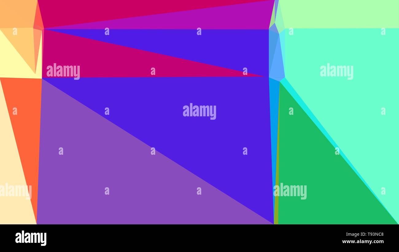 geometric triangles style in medium aqua marine, blue violet and ...