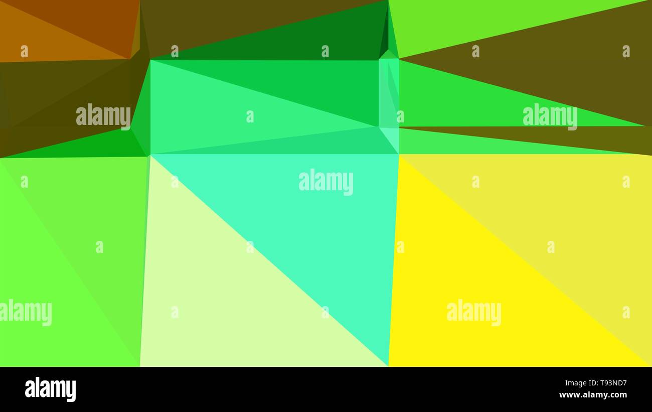 geometric triangles style in khaki, lime green and yellow color ...