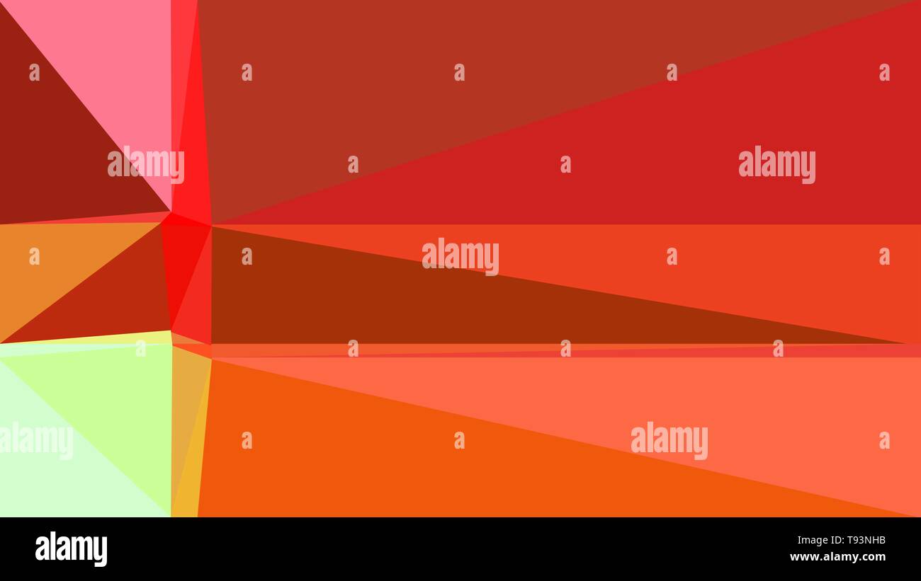 geometric triangles style in firebrick, pale golden rod and tomato ...