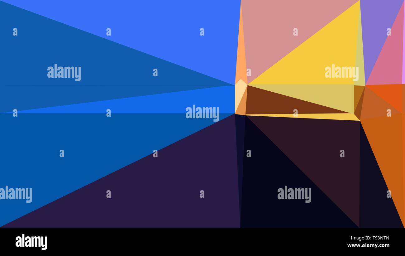 geometric strong blue, very dark blue and sandy brown color background ...