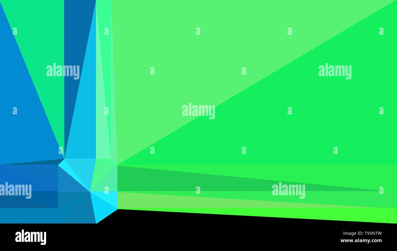 geometric triangle abstract background with vivid lime green, teal ...