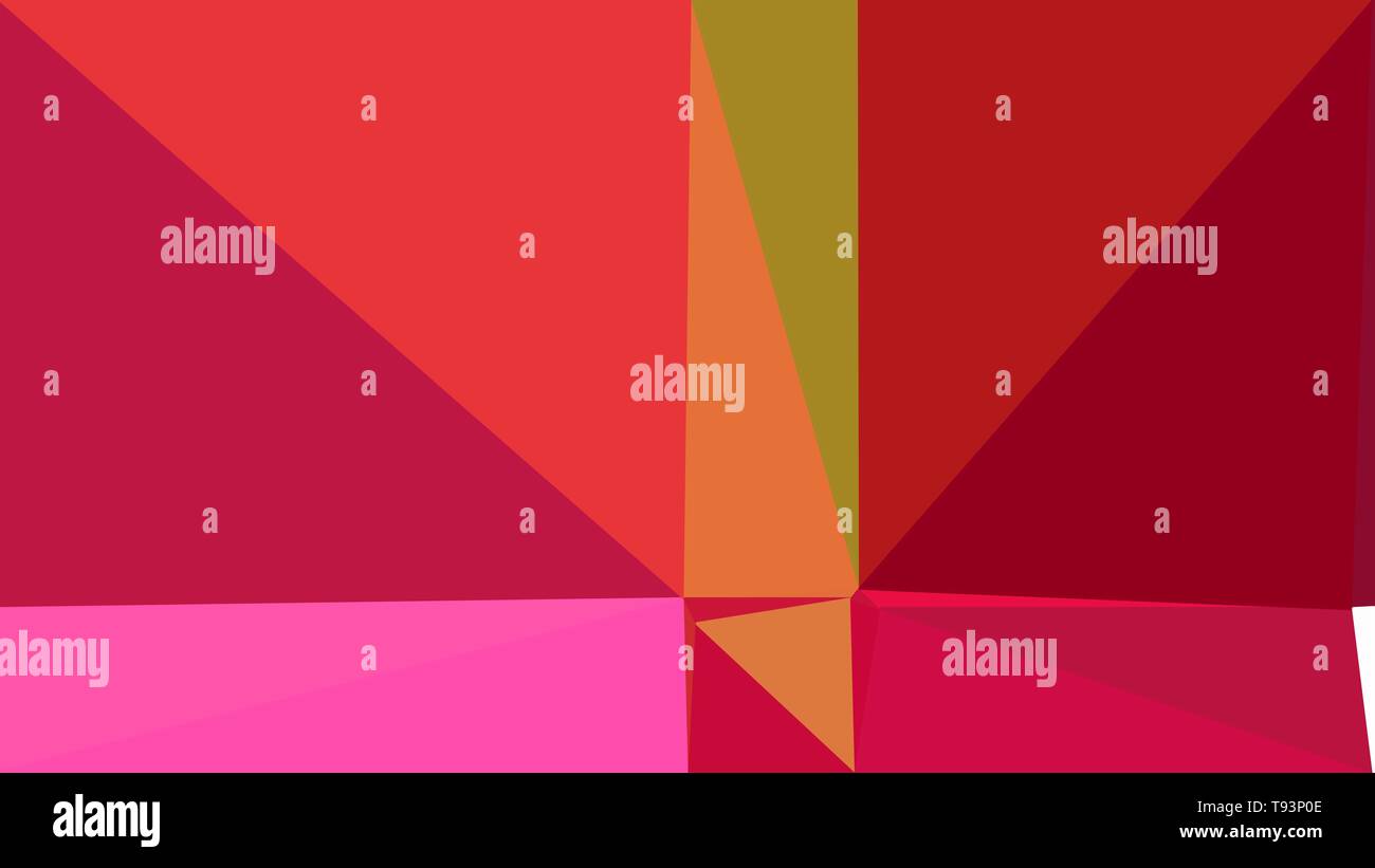 minimalistic triangle geometric background with firebrick, neon fuchsia ...