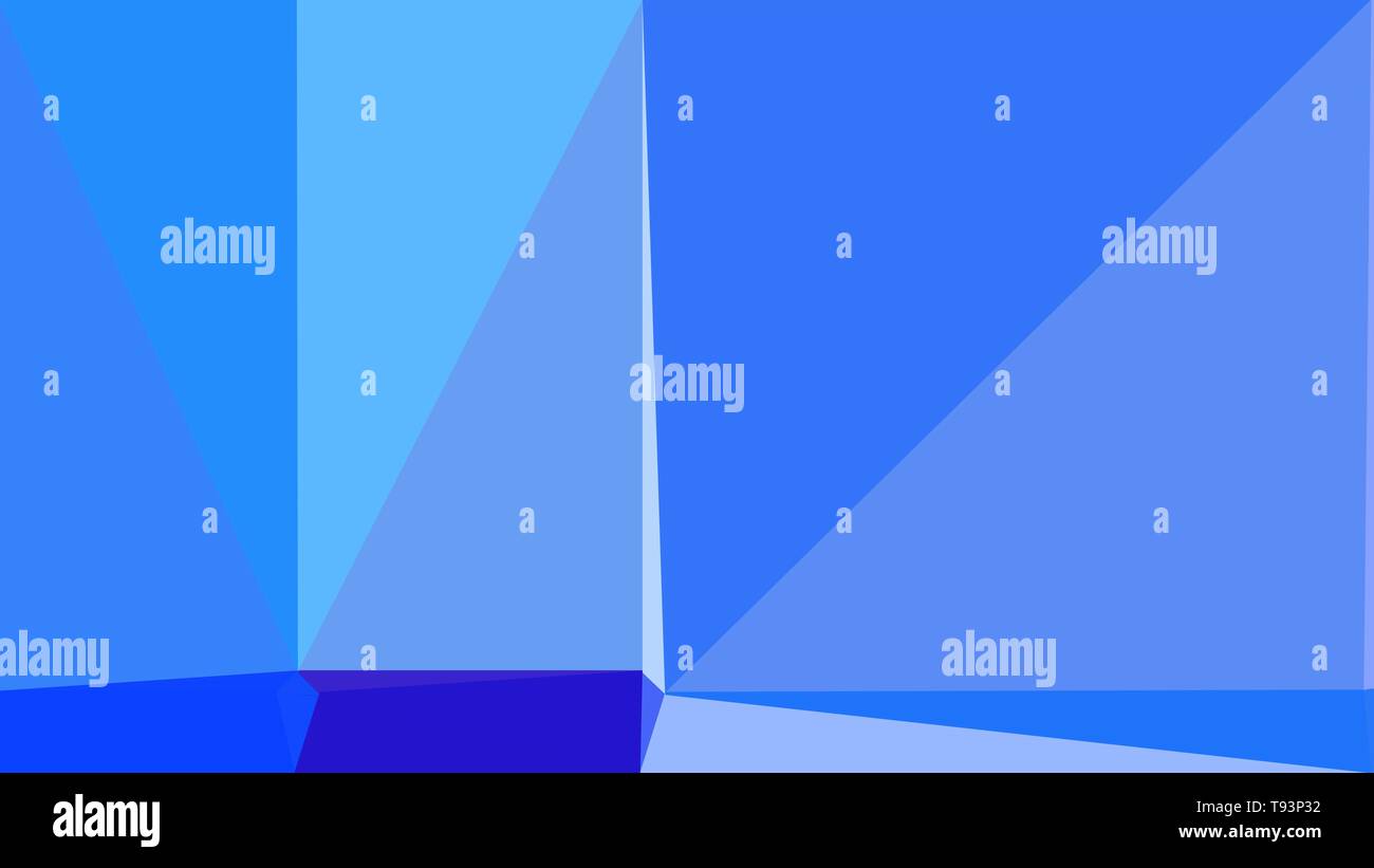 geometric triangles style in royal blue, corn flower blue and medium ...