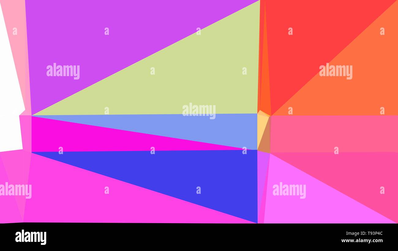 neon fuchsia, orchid and royal blue color background with triangles ...