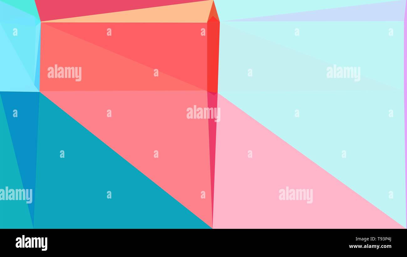 Abstract color triangles geometric background with light gray, pastel ...