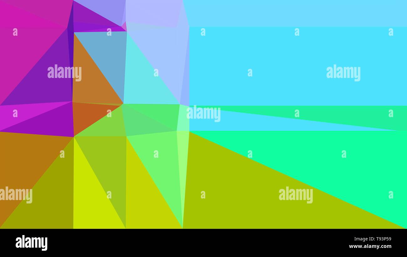 abstract geometric background with triangles and turquoise, dark orchid ...