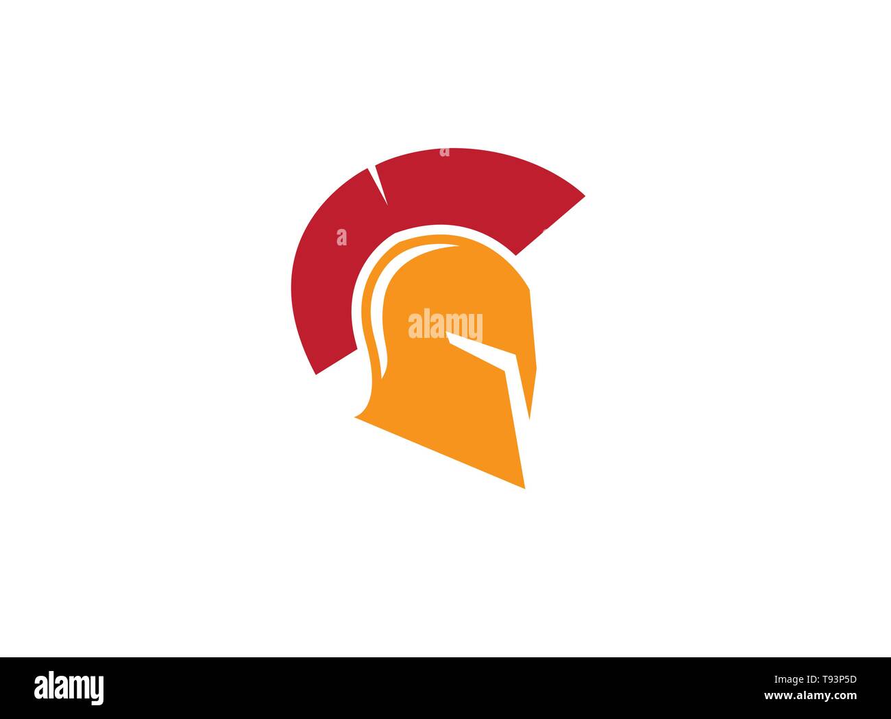 Spartan helmet for warrior protection for logo design Stock Vector ...