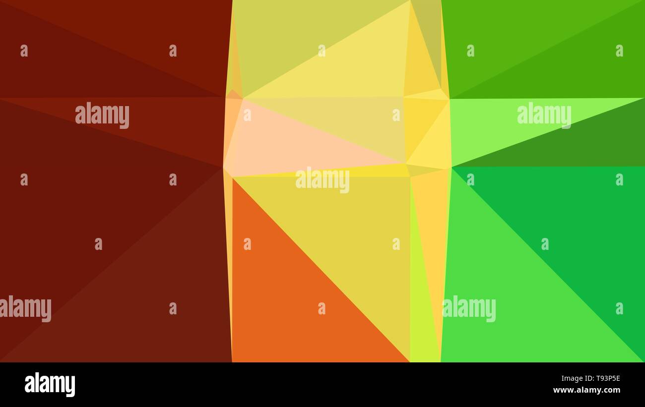 abstract geometric background with pastel orange, lime green and dark ...