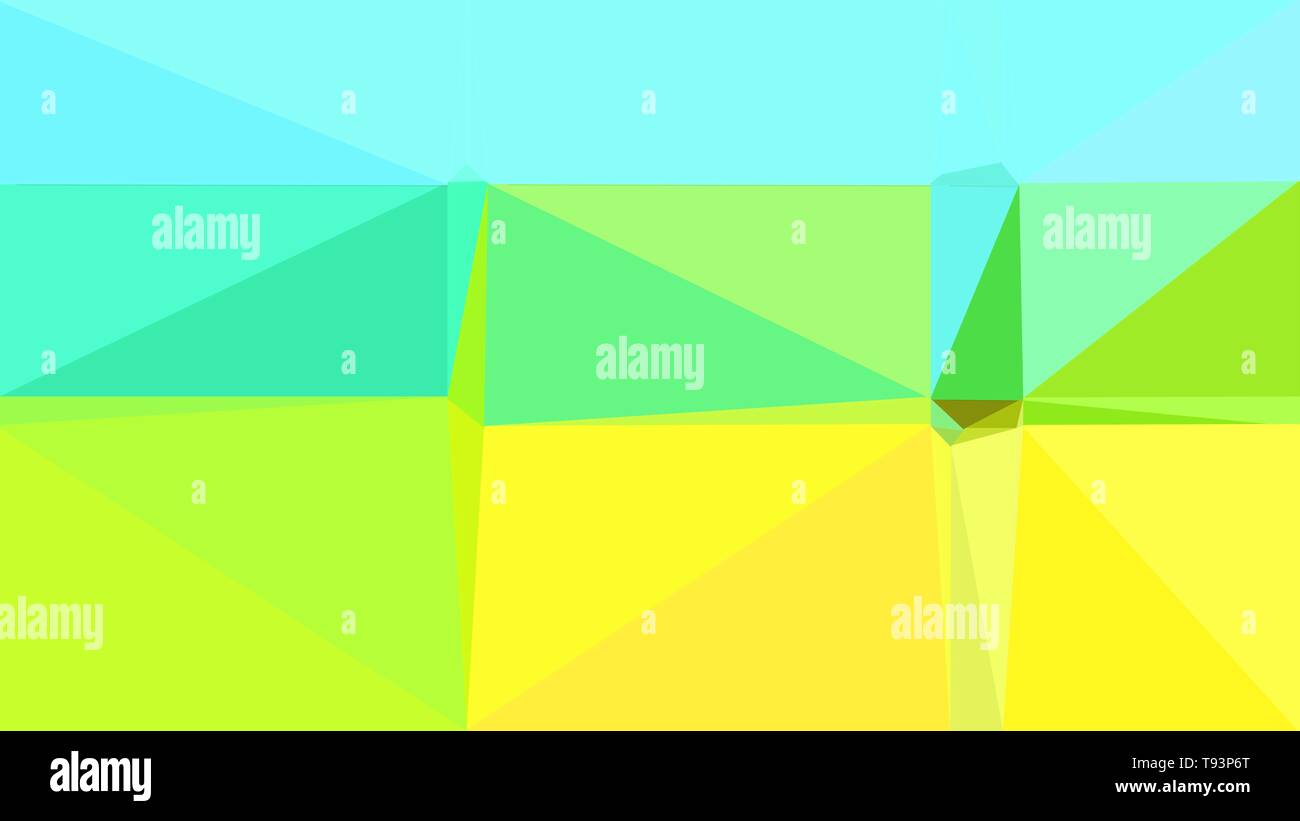 triangle background with green yellow, aqua marine and medium aqua ...