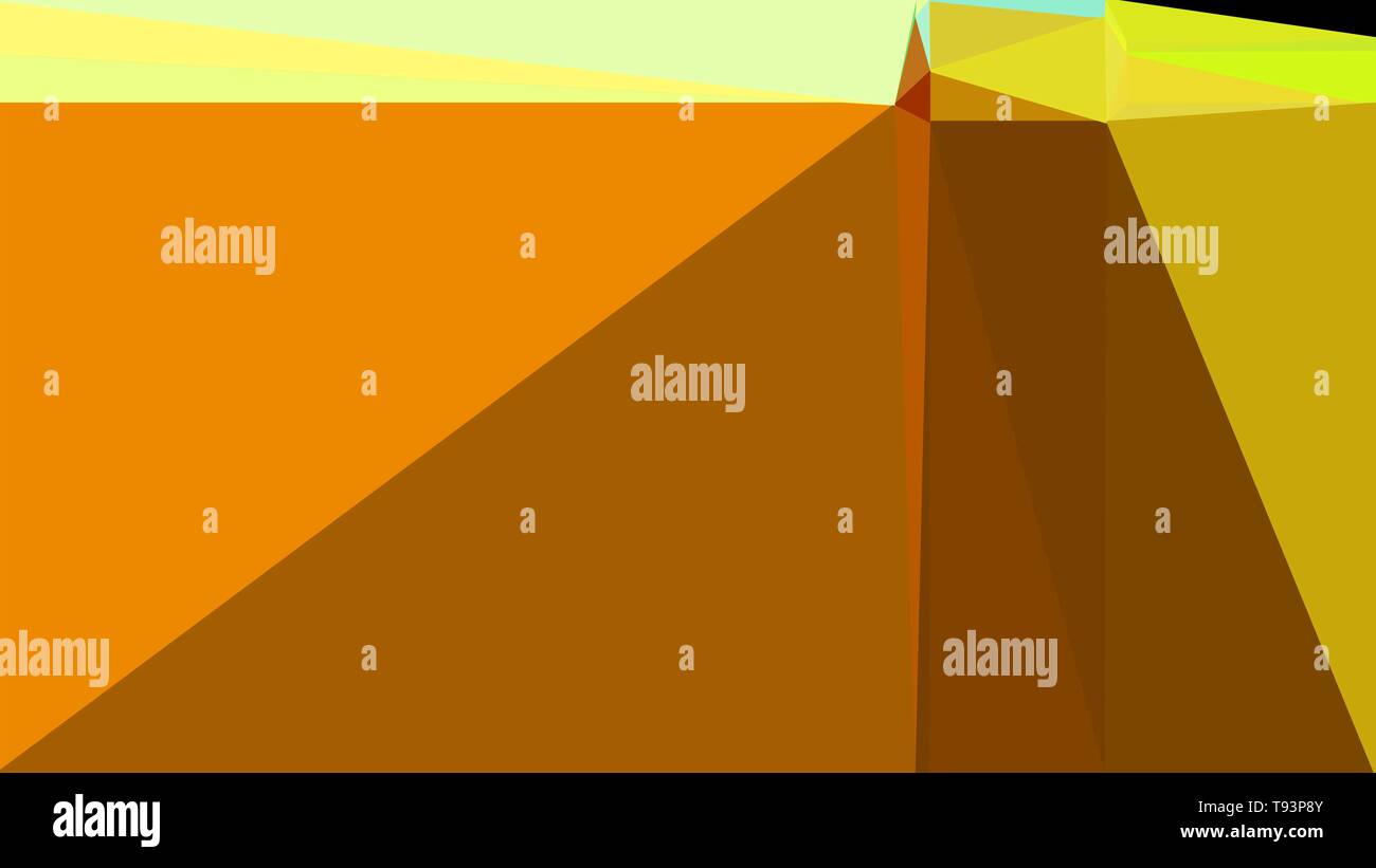 geometric triangle abstract background with dark golden rod, saddle ...