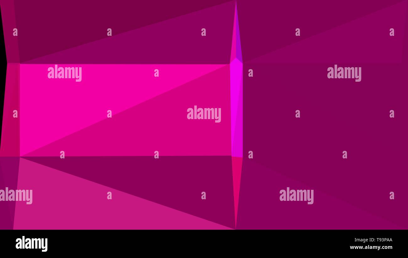 Abstract color triangles geometric background with dark moderate pink ...