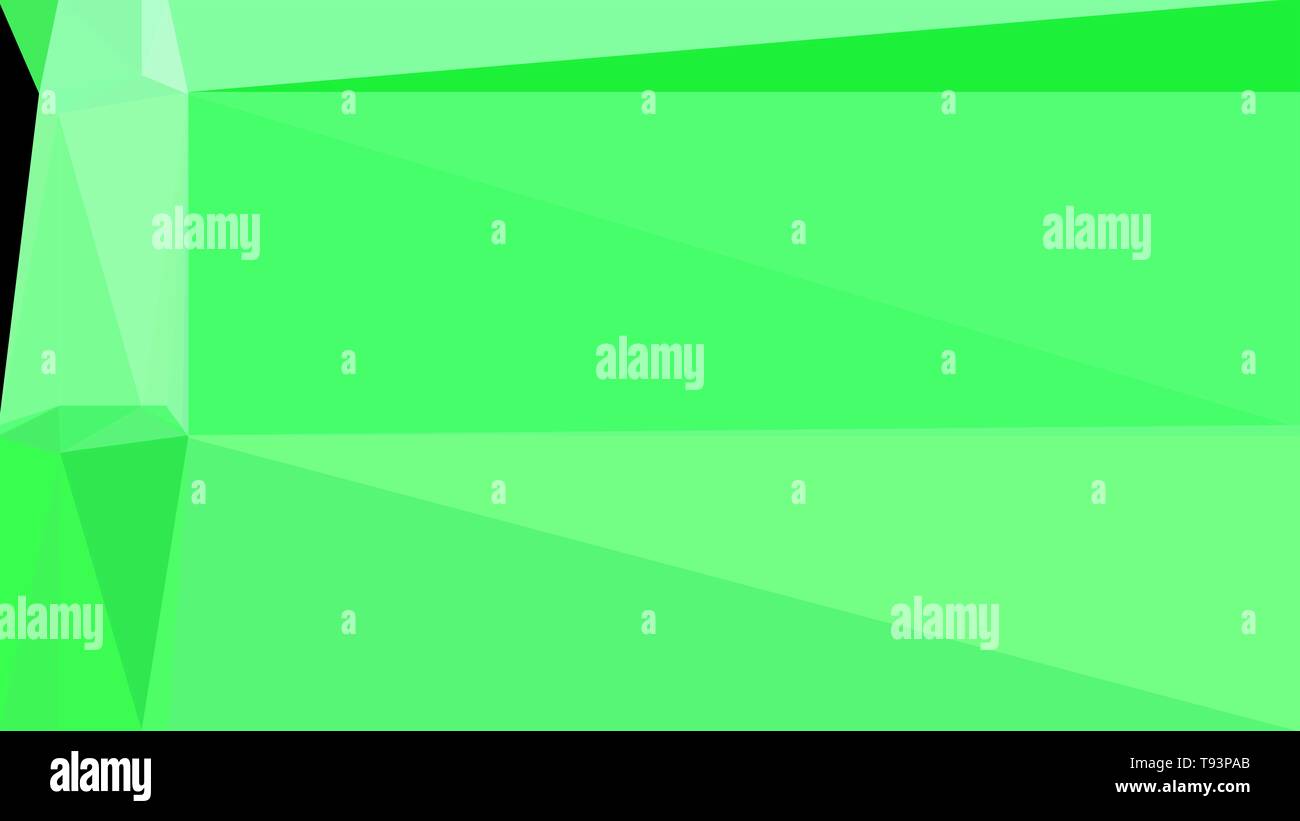 Abstract color triangles geometric background with pastel green, black ...