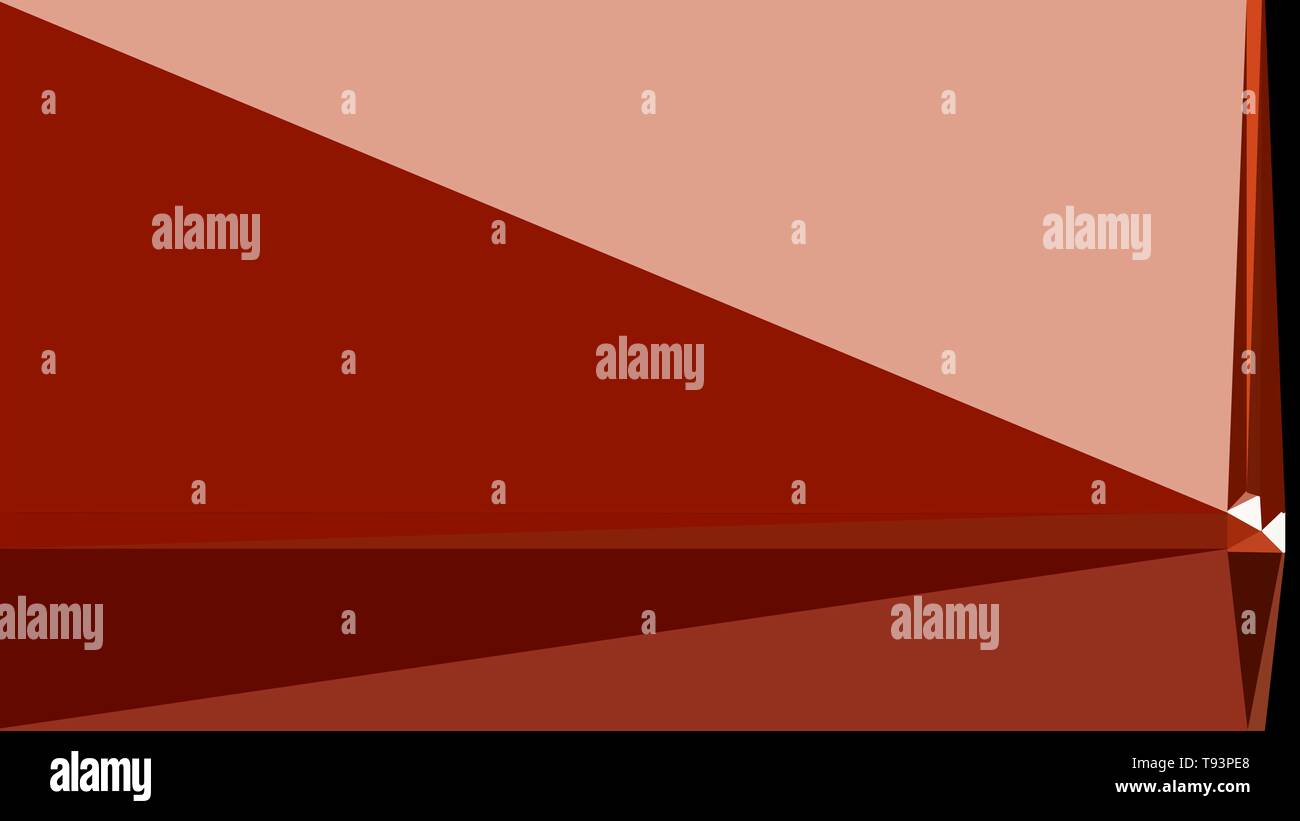 retro style triangle illustration. tan, dark red and black colors. for ...