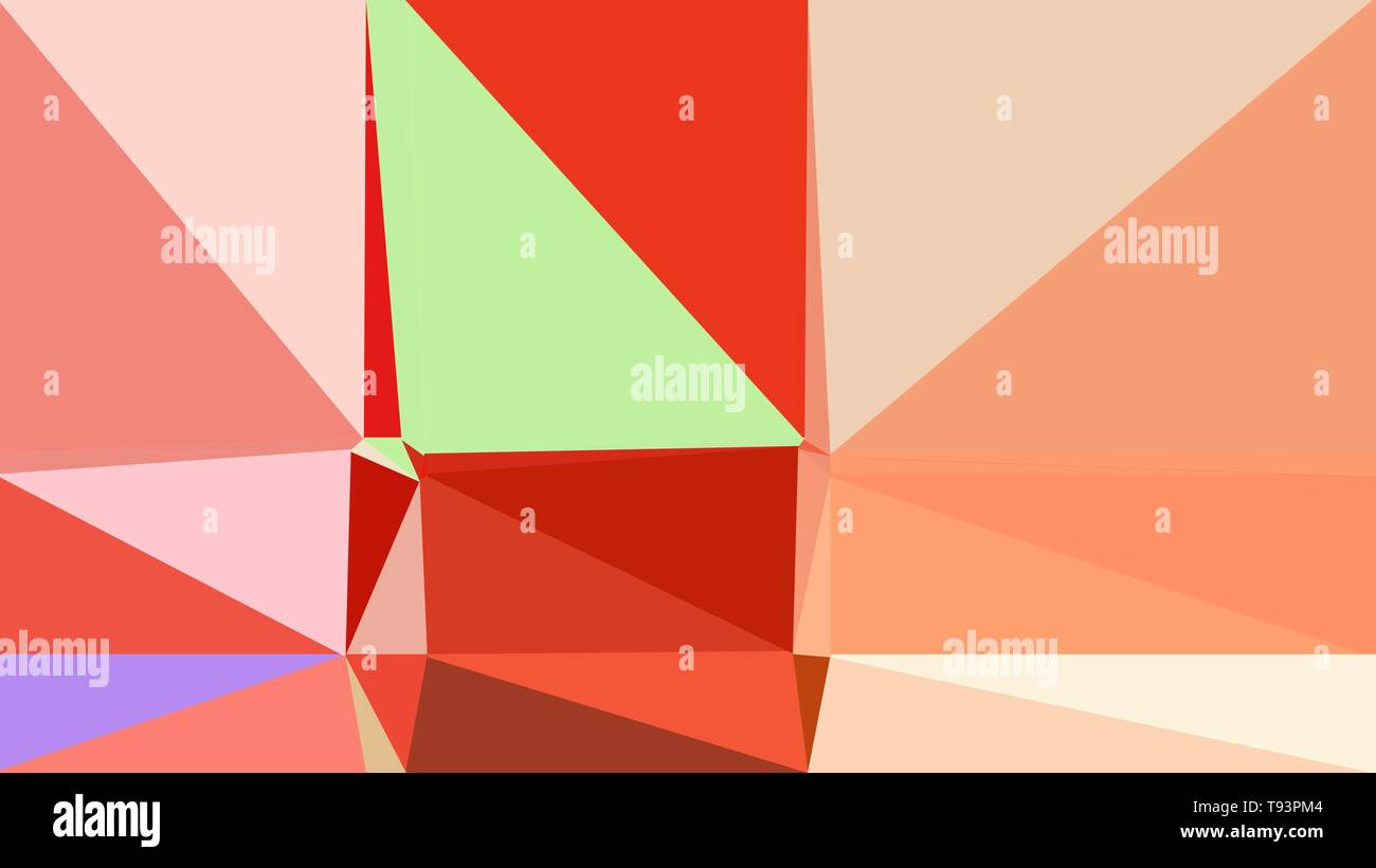 Abstract color triangles geometric background with burly wood ...