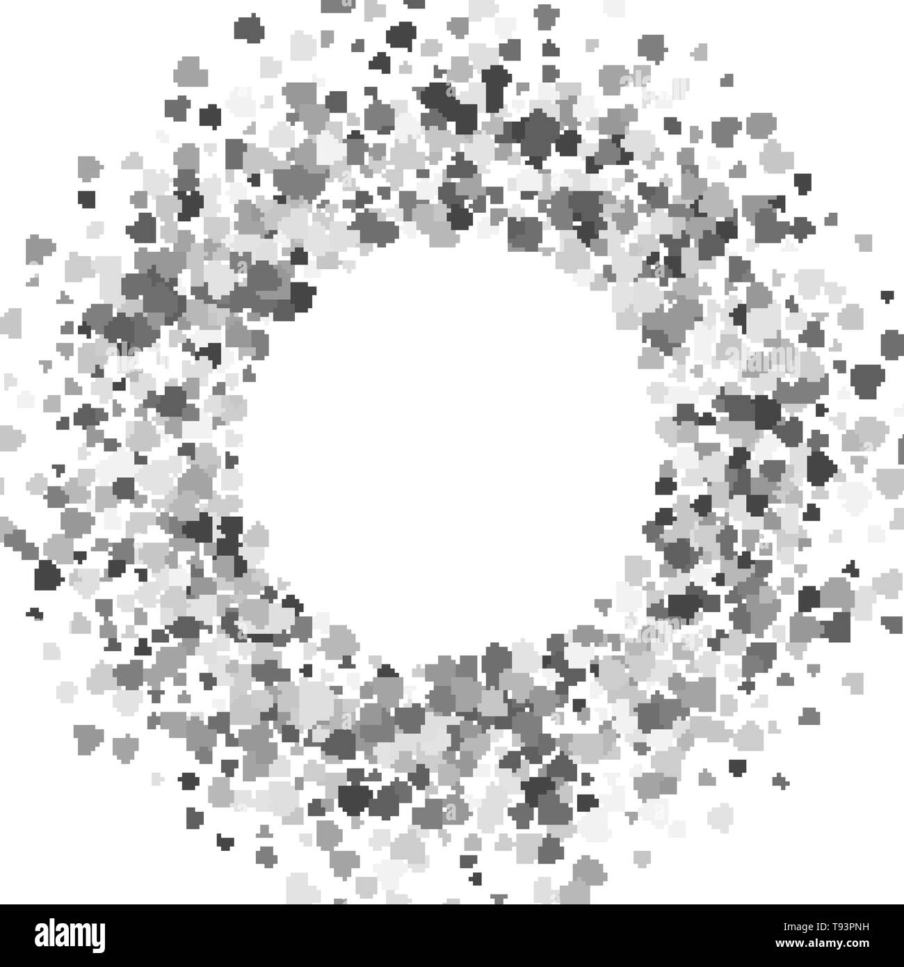 Frame or border of random scatter hearts Stock Vector Image & Art - Alamy