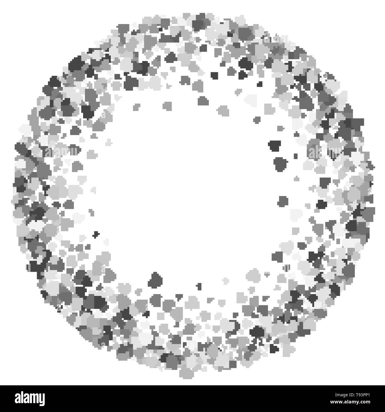 Frame or border of random scatter hearts Stock Vector Image & Art - Alamy