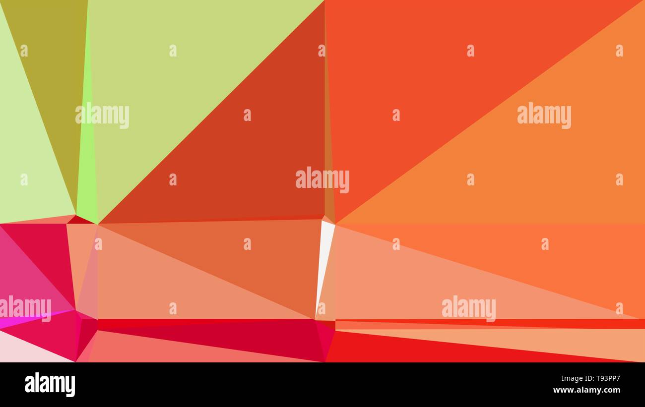 tomato, tan and salmon color geometric triangle background. simple ...