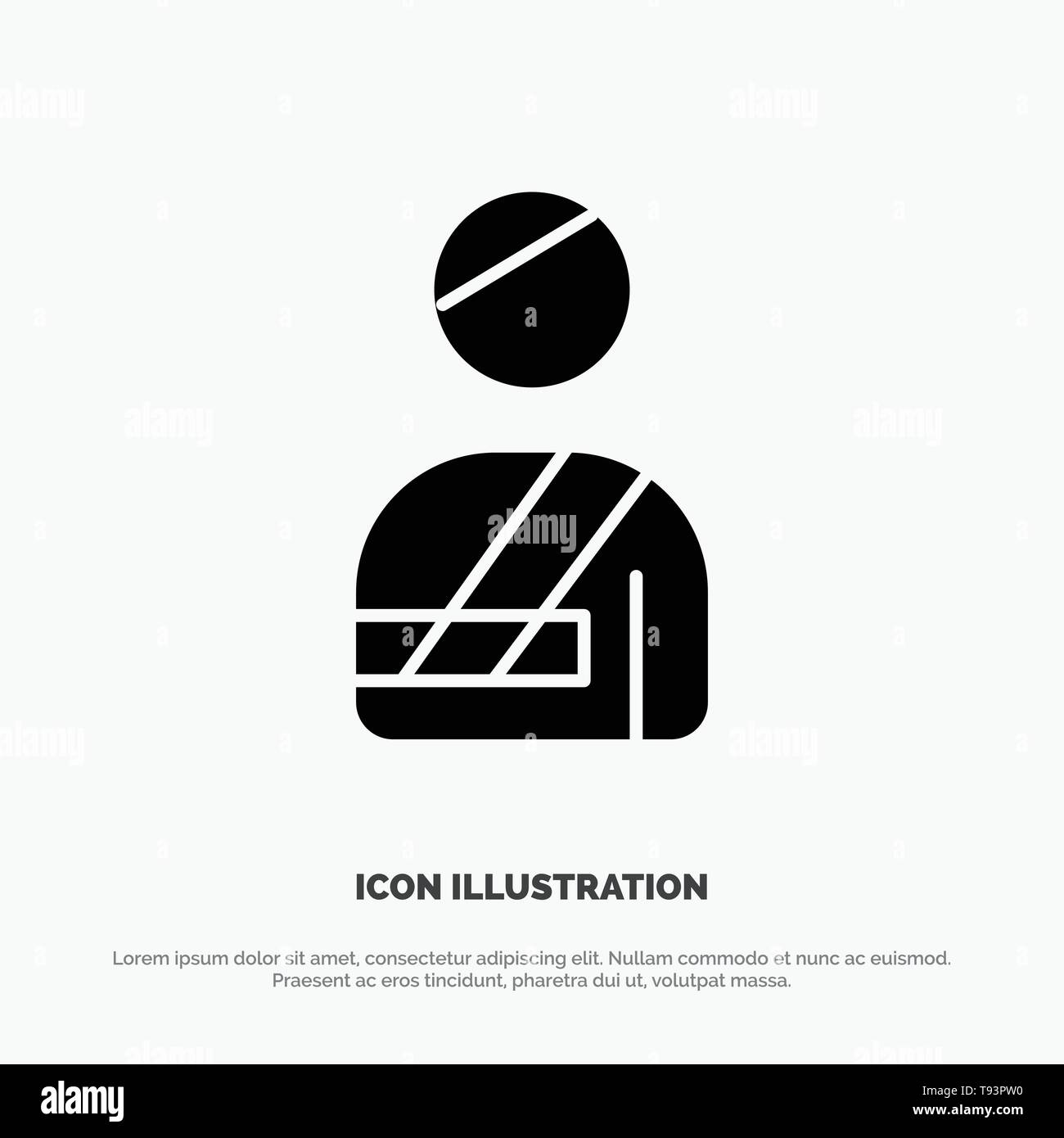 Injured vector vectors hi-res stock photography and images - Alamy