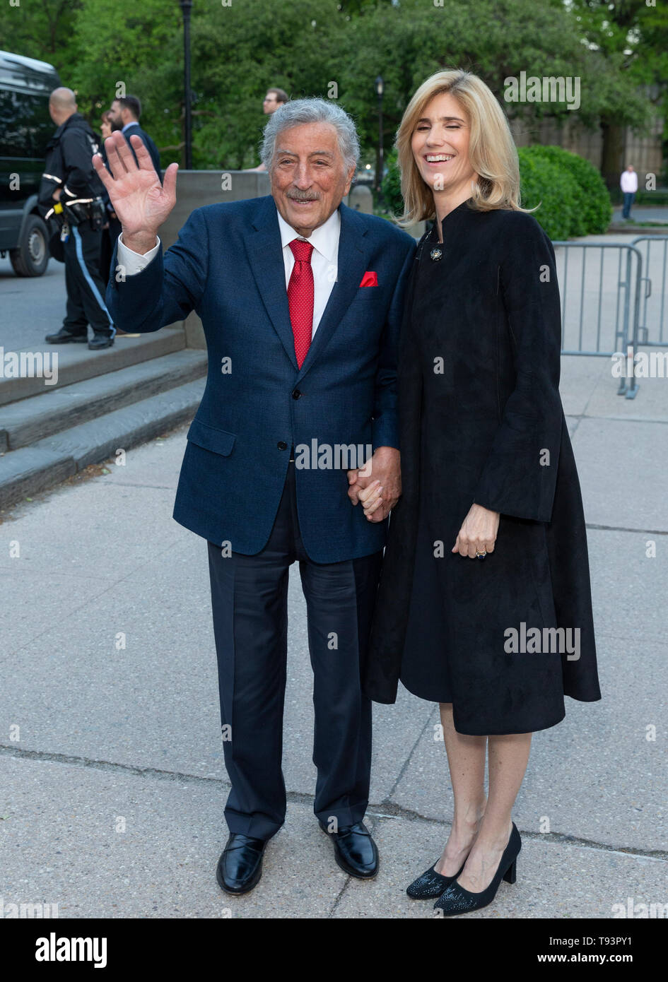 New York, NY - May 15, 2019: Tony Bennett and Susan Crow arrive at the ...
