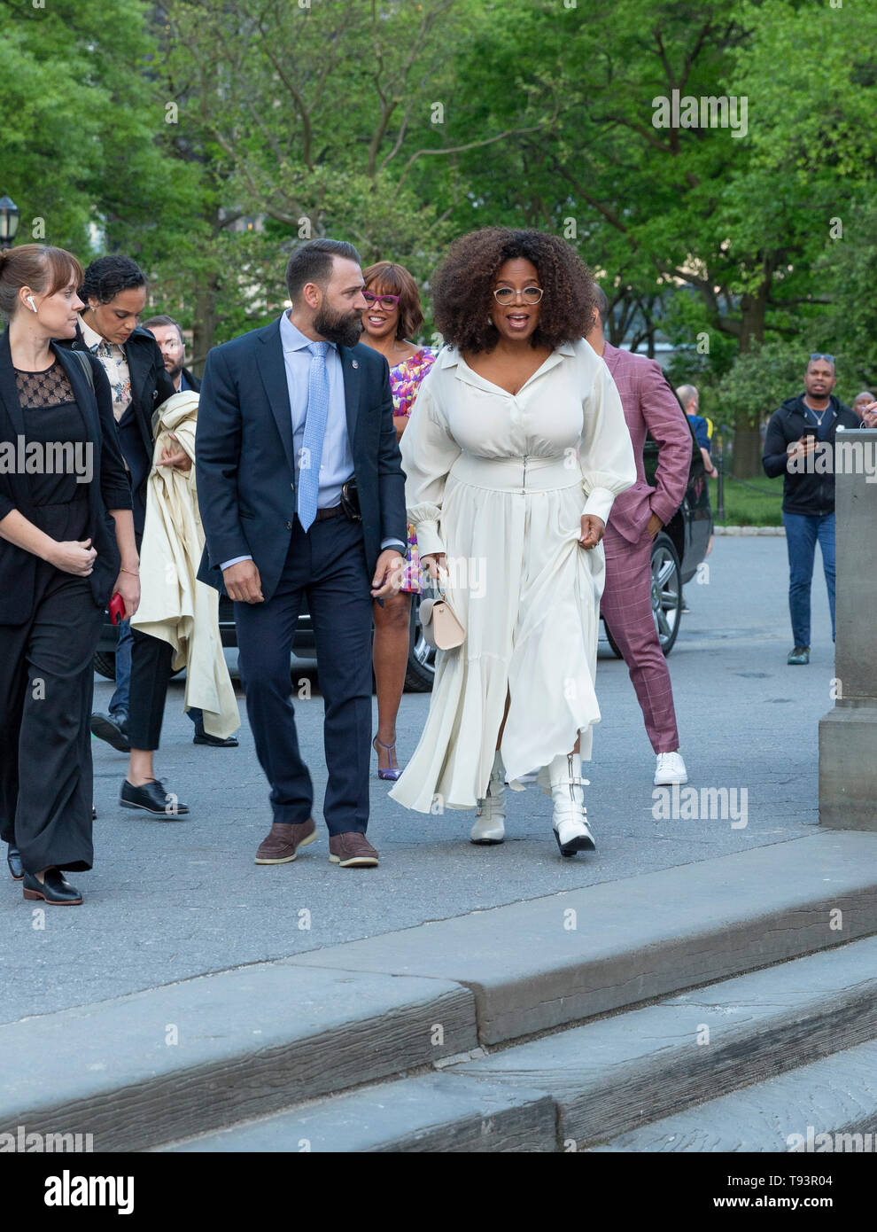 New York, NY - May 15, 2019: Oprah Winfrey arrives at the Statue Of ...