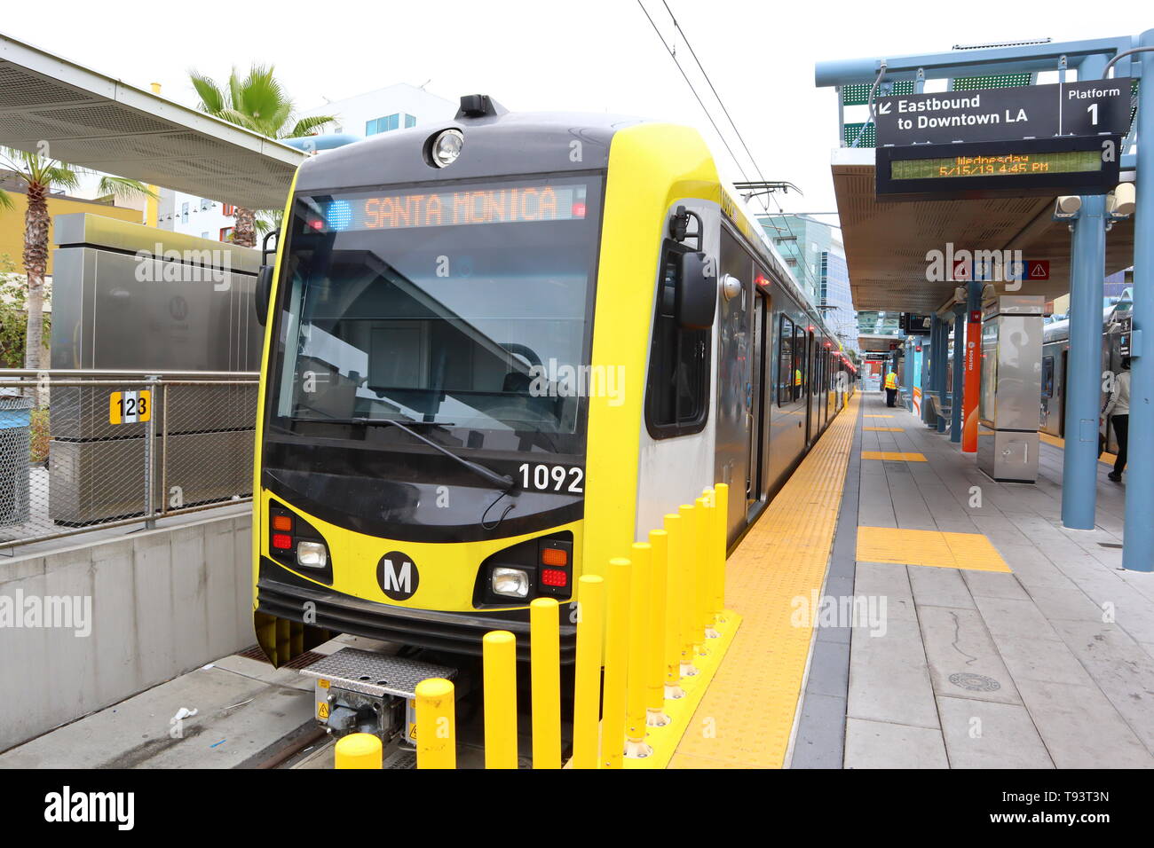 view of Los Angeles Metro Rail - Public Transport of Los Angeles County ...