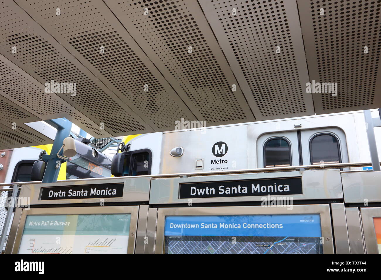 view of Los Angeles Metro Rail - Public Transport of Los Angeles County ...
