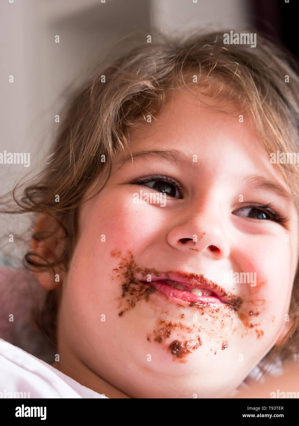 Messy Kids Eating Chocolate