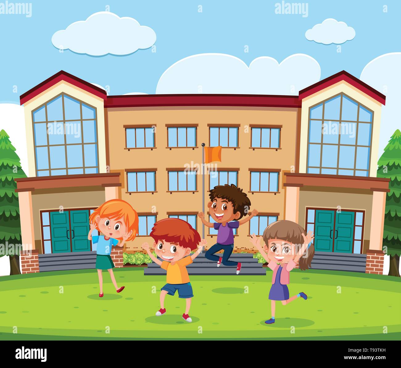 Student at the school illustration Stock Vector Image & Art - Alamy
