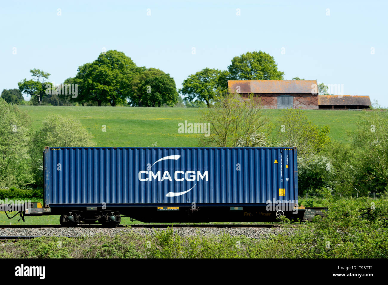 Freightliner train side view hi-res stock photography and images - Alamy