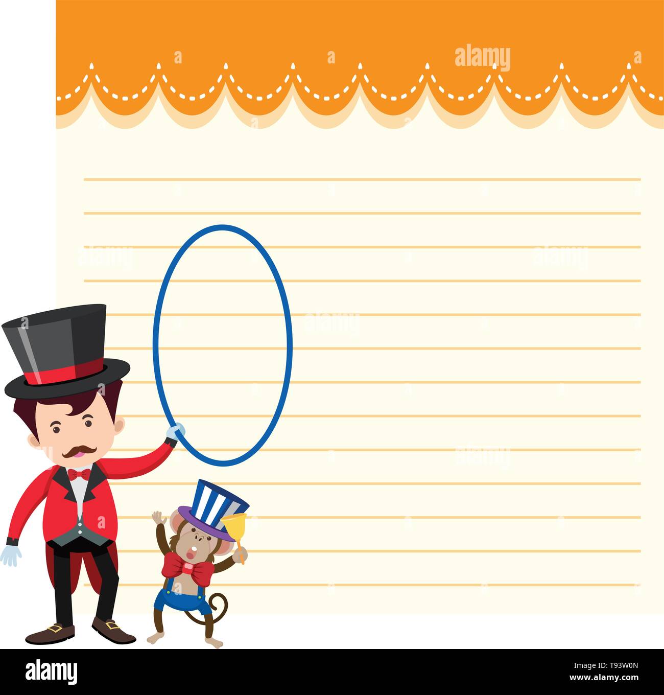 Circus note template hi-res stock photography and images - Alamy