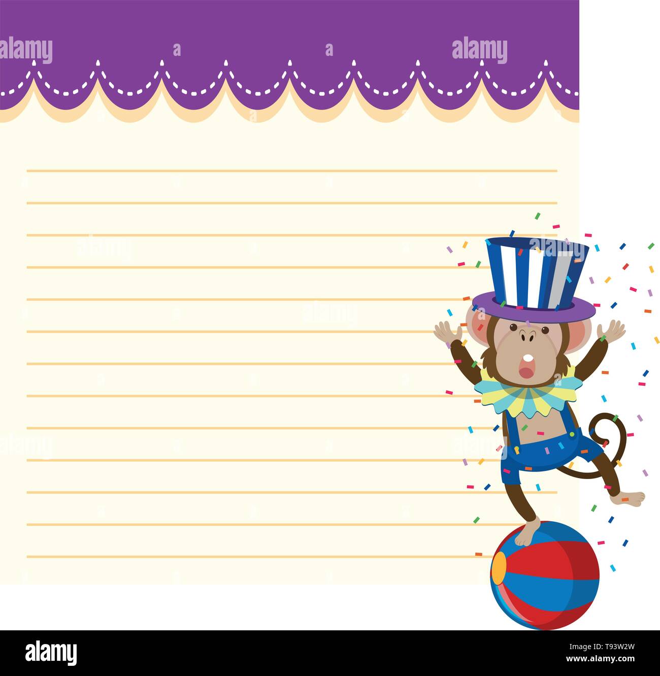 Circus note template hi-res stock photography and images - Alamy