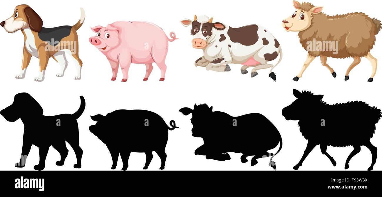 Set of animal character illustration Stock Vector Image & Art - Alamy